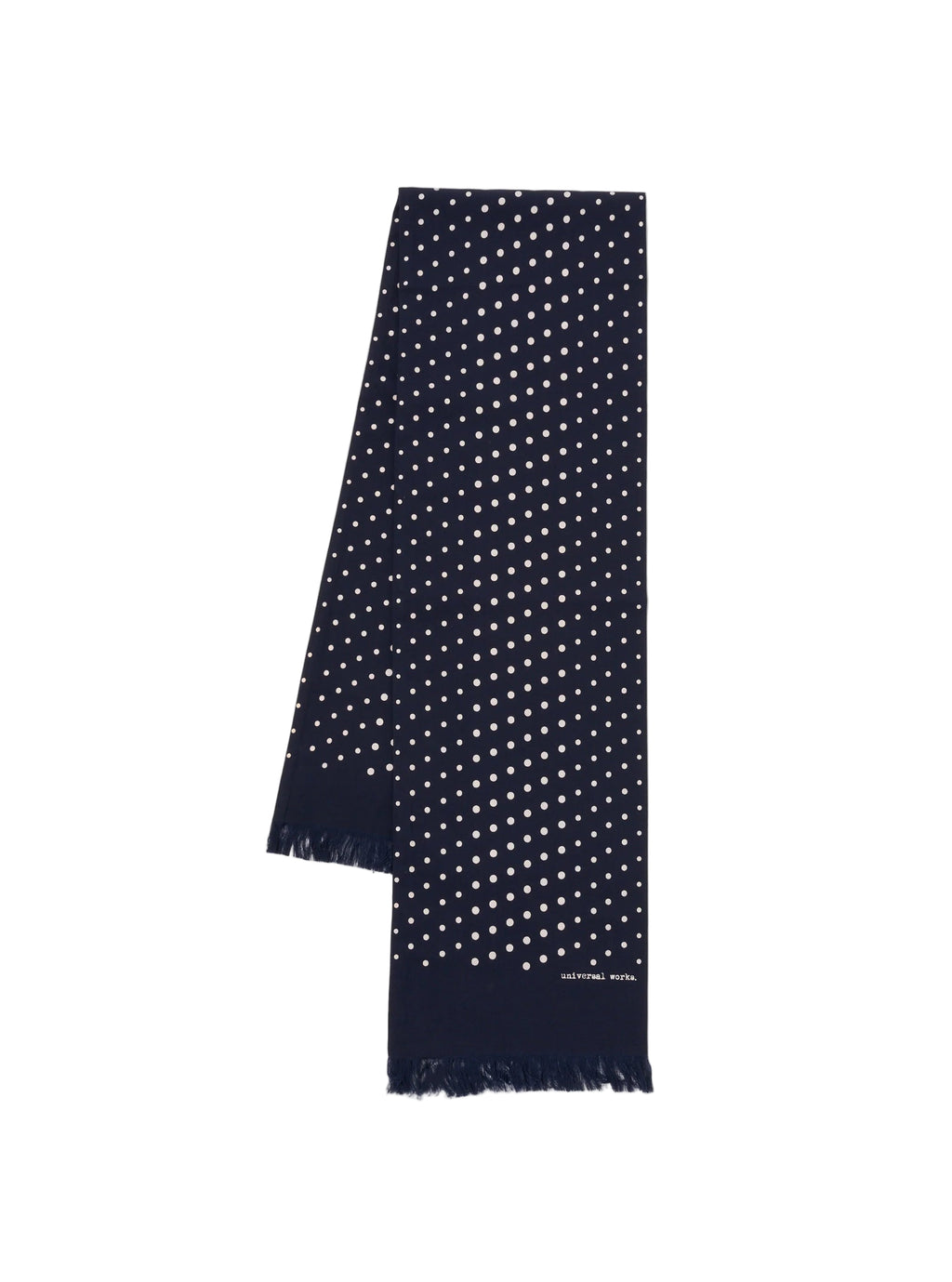 Universal Works Navy Dot Print Short Scarf – Real Clothing Southwell